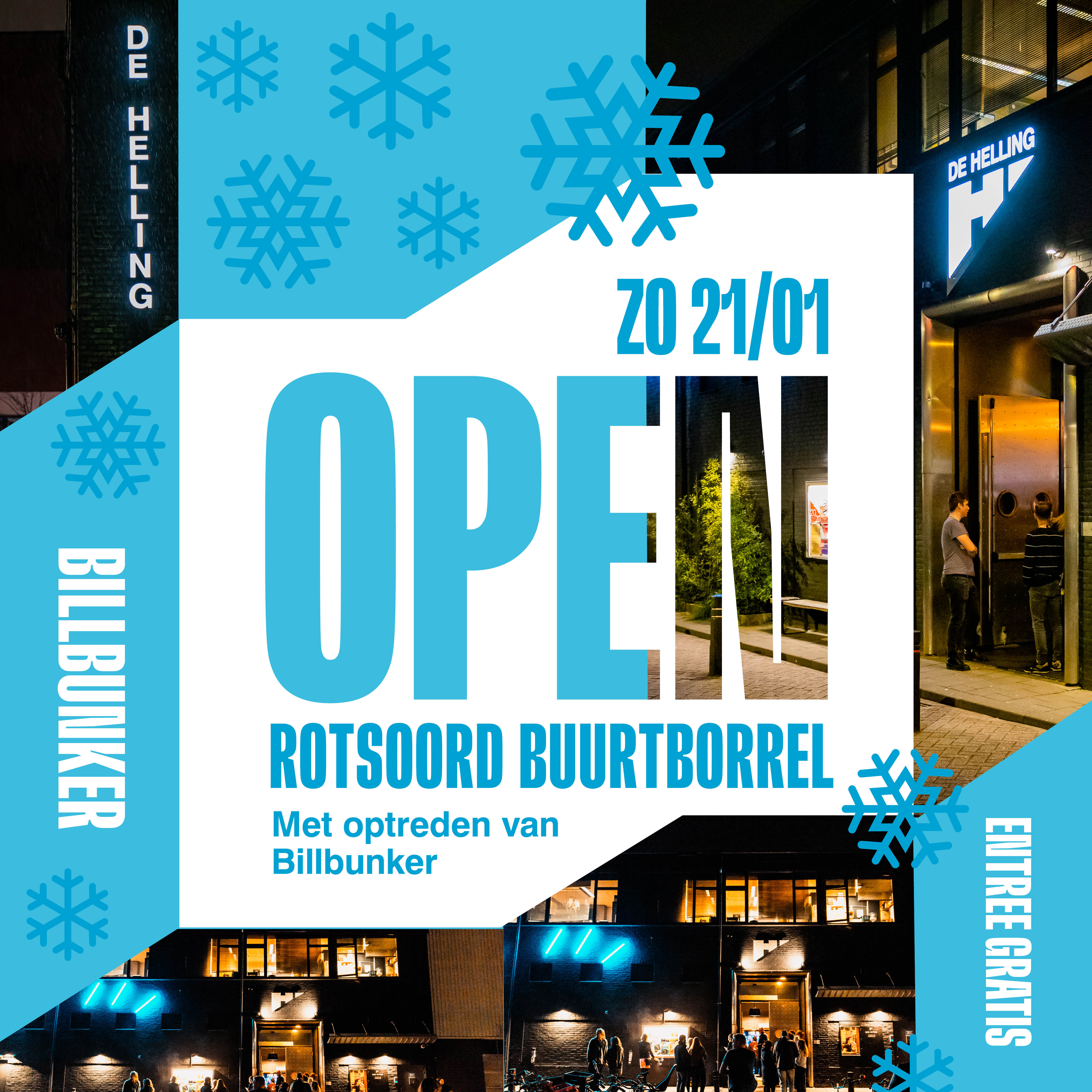 OPEN ‣ Buurtborrel – De Helling